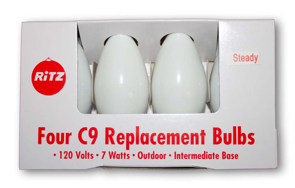 4Pk C9 Bulbs - Ceramic White - Orman Inc.