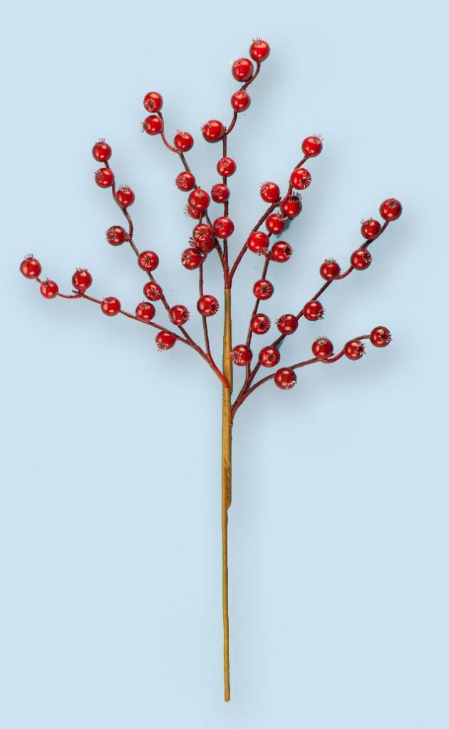 18" Red Berry Spray - Orman Inc.