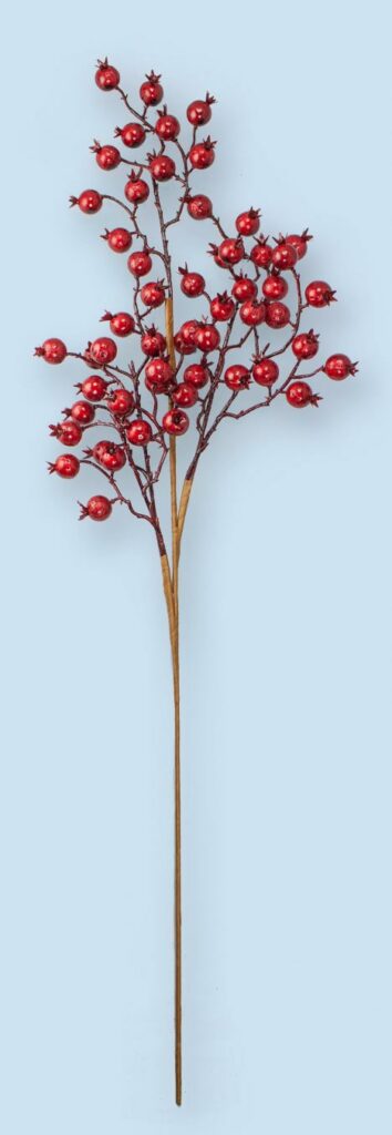 32" Large Red Berry Spray - Orman Inc.