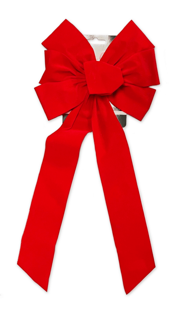 Red Velvet 6 Loop Bow - Orman Inc.
