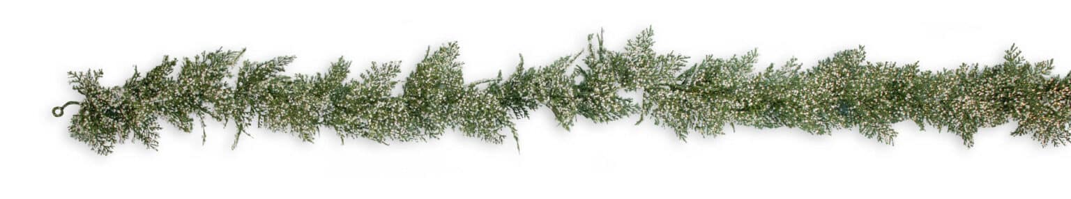 6' Glittered Cedar Garland - Orman Inc.