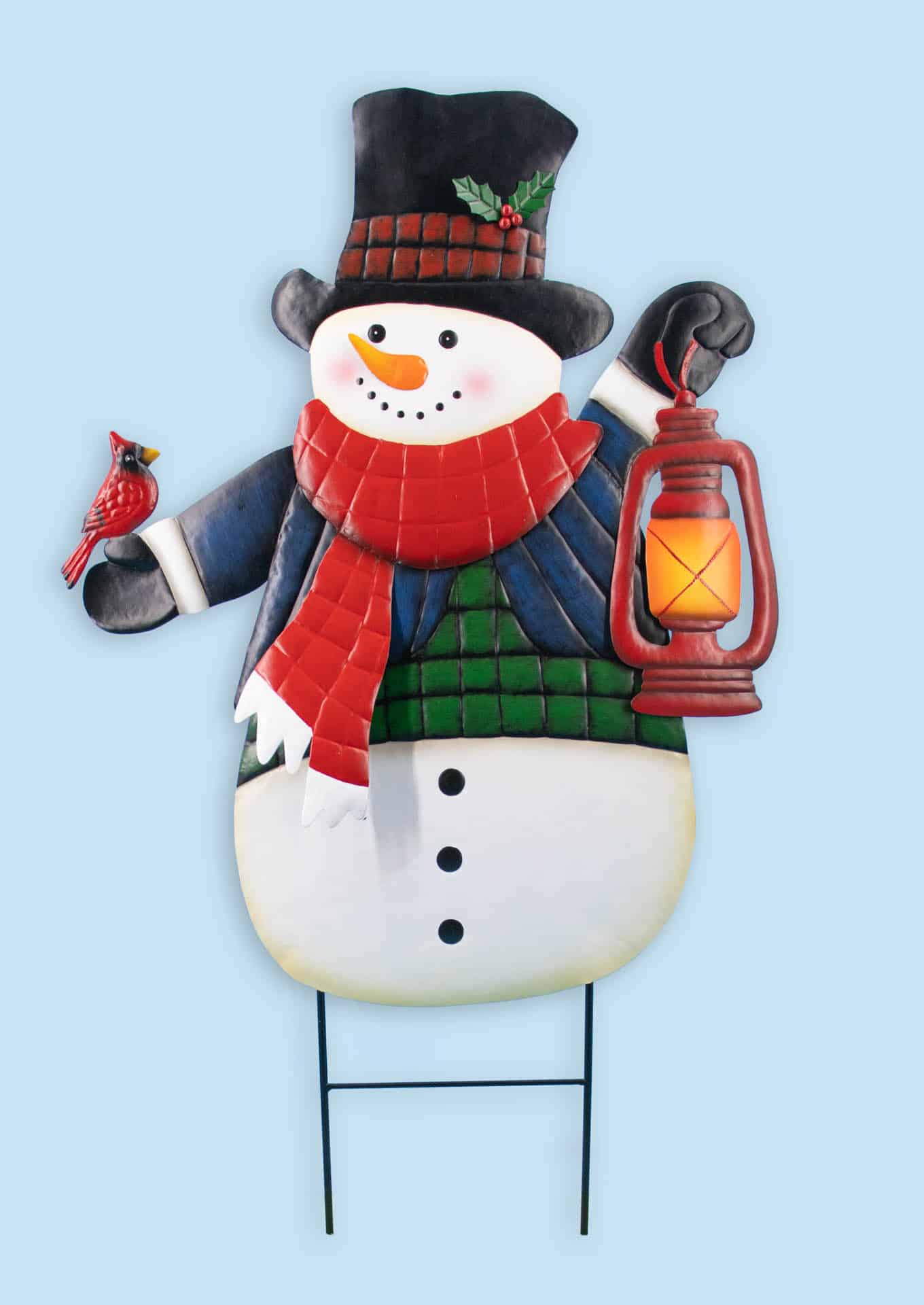 42" Metal Snowman Stake - Orman Inc.